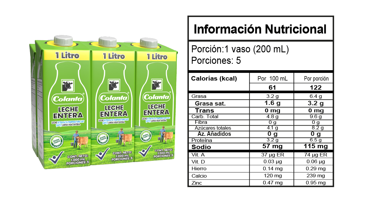 ≫ Leche UHT Entera Colanta una de nuestras COLANTA