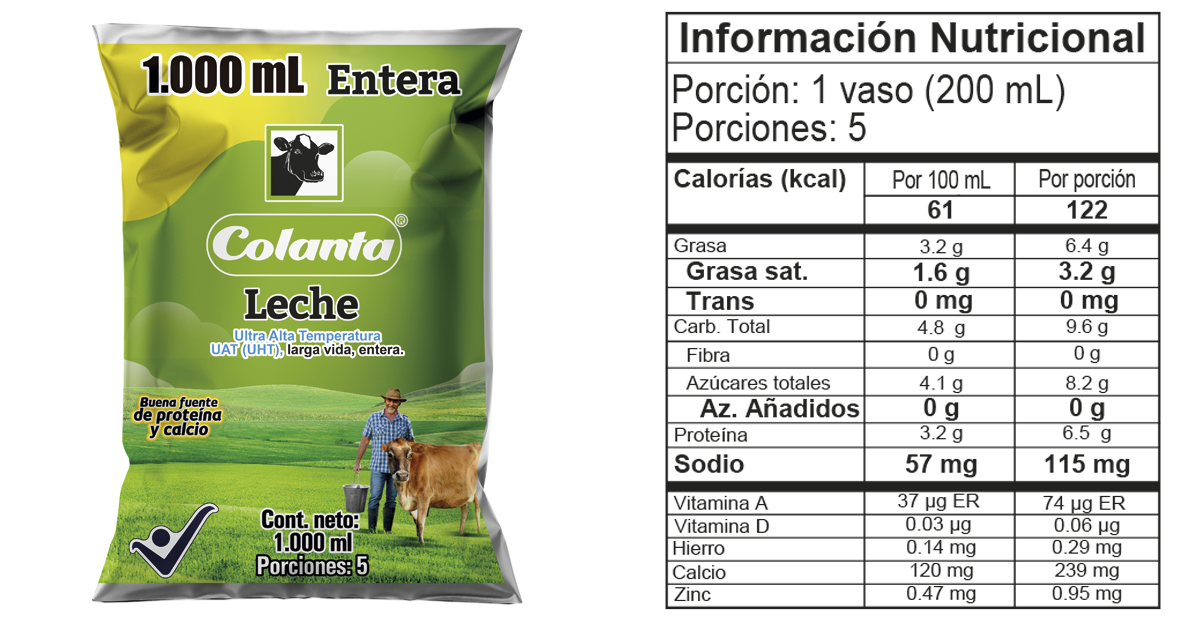 ≫ Leche UHT Entera COLANTA una de nuestras COLANTA