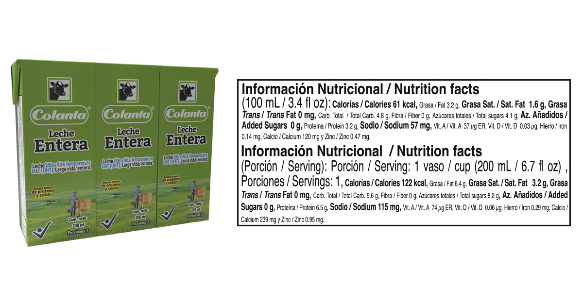 ≫ Leche UHT Entera COLANTA una de nuestras COLANTA