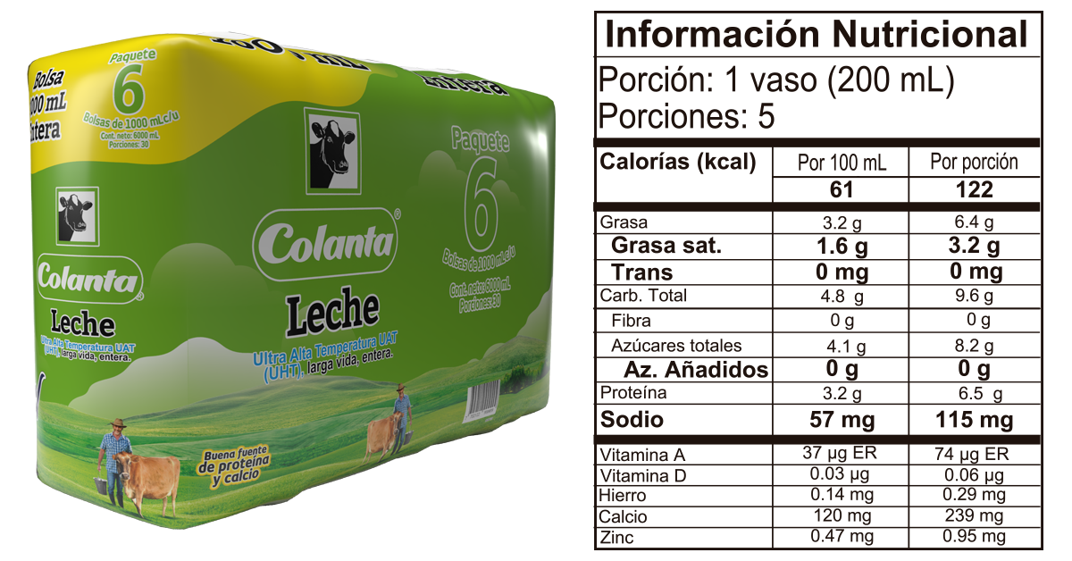 ≫ Leche UHT Entera COLANTA una de nuestras COLANTA